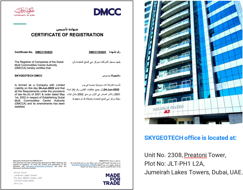 SKYGEOTECH OPENED A NEW OFFICE IN DUBAI